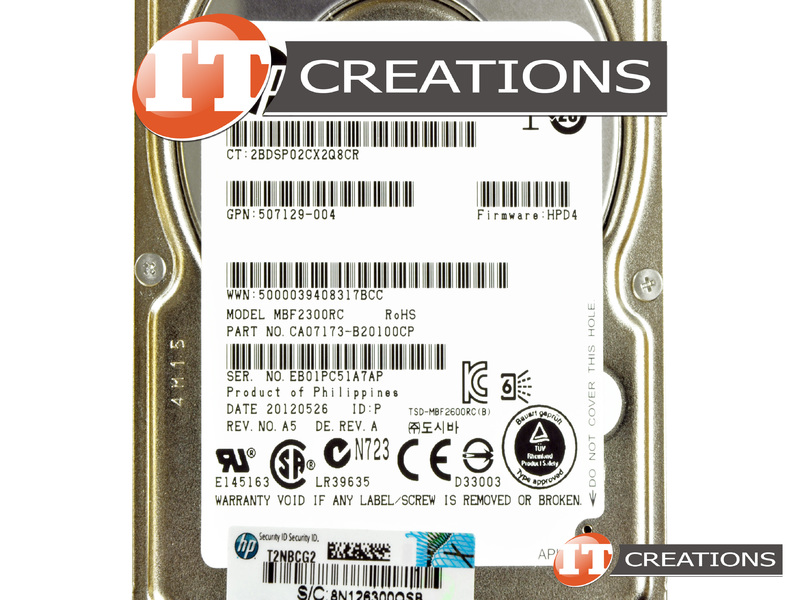 MBF2300RC-HP - Refurbished - HP / Toshiba 300GB 10K RPM SAS 2.5 Inch ...