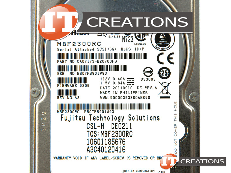 MBF2300RC - Refurbished - TOSHIBA 300GB 10K RPM SAS 2.5 INCH ENTERPRISE ...