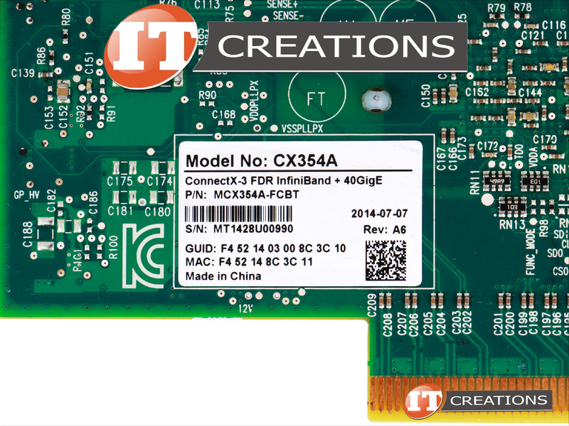 MCX354A-FCBT-HIGH P MELLANOX CONNECTX-3 VPI CX354A NIC 40/56GBE / FDR ...