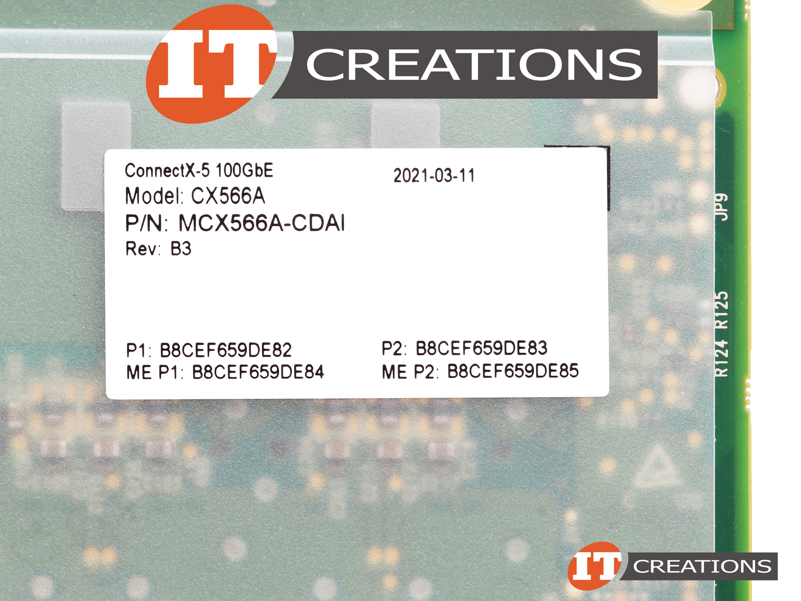 MCX566A-CDAI-NO BRACKET Nvidia Connectx-5 EX OCP 3.0 Mezz 100gbe Dual ...