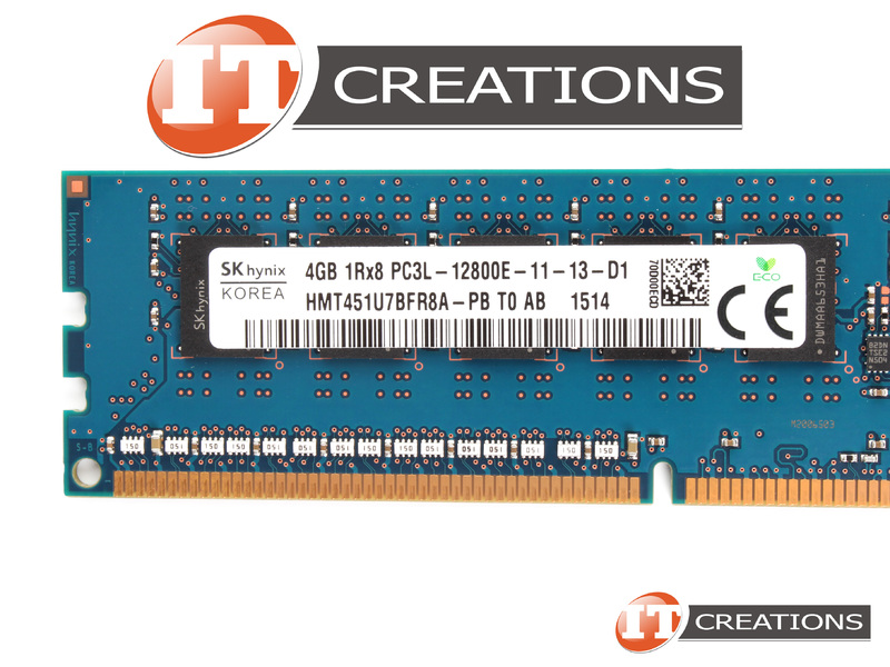 MEM-DR340L-HL04-EU16 SK Hynix 4GB PC3L-12800e DDR3-1600 Unbuffered ECC 1rx8 Cl11 240 PIN 1.35v ...