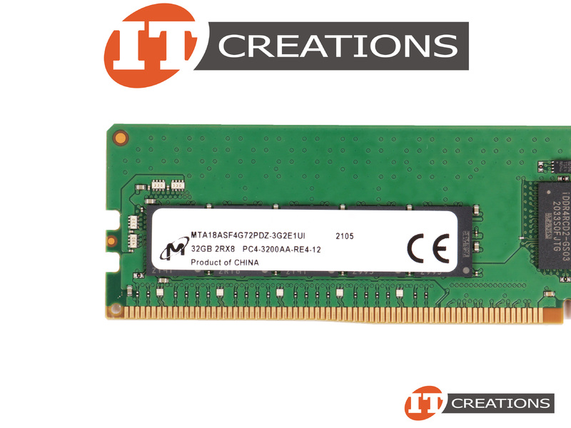 MEM-DR432L-CL05-ER32 Micron 32GB PC4-25600 DDR4-3200aa-R Registered ECC ...