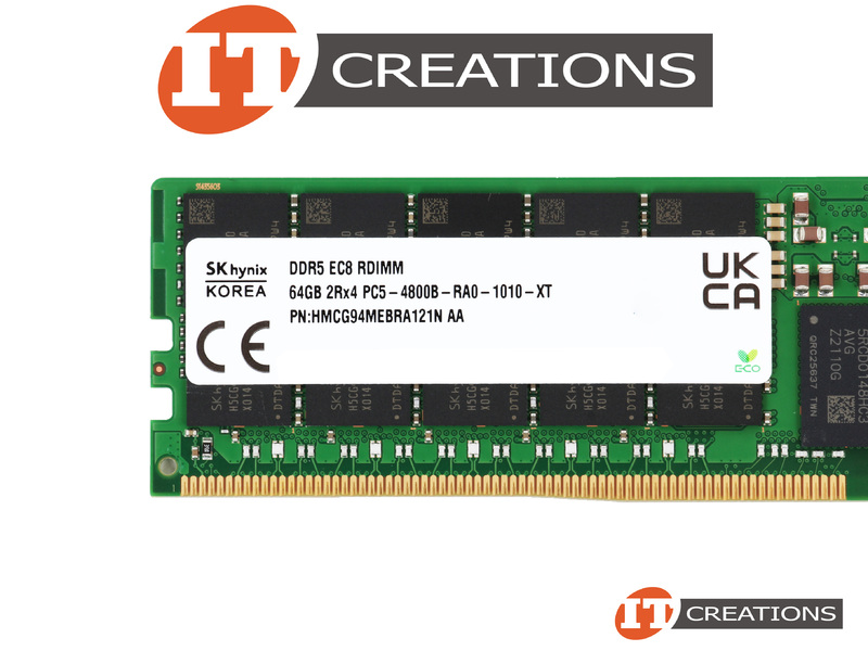 MEM-DR564MC-ER48 SK Hynix 64GB PC5-38400b-R Ddr5-4800b-R Registered ECC ...