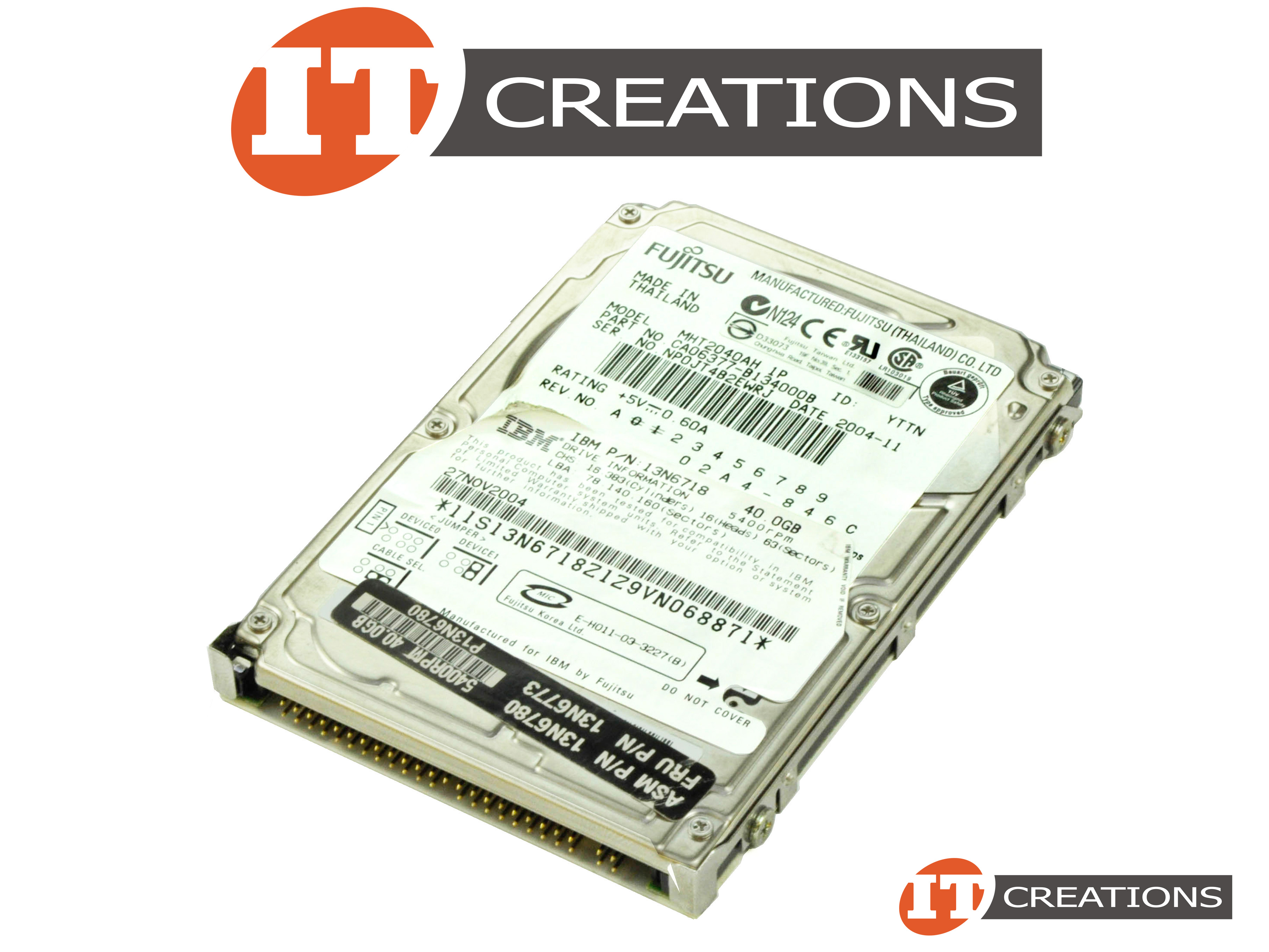 MHT2040AH-IBM IBM / FUJITSU 40GB 5.4K RPM 2.5 INCH SMALL FORM FACTOR ...