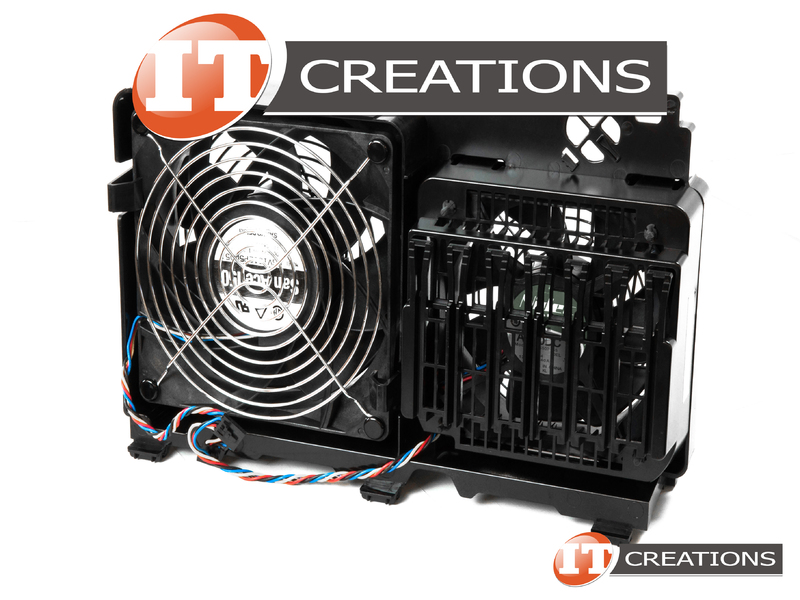 MM089 DELL Fans Dual FAN AND Bracket Assembly KIT For DELL Precision ...