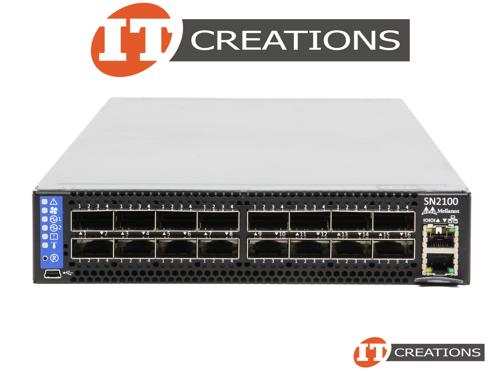 MSN2100-CB2F-NEW - New - Nvidia Msn2100-Cb2f Spectrum 100gbe 16 Port Qsfp28 Open Ethernet 1U ...