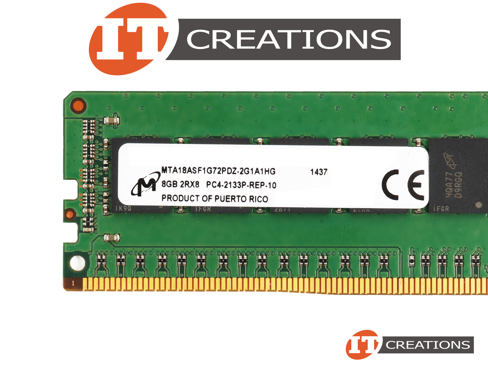 MTA18ASF1G72PDZ-2G1A1HG CRUCIAL / MICRON 8GB PC4-17000P-R DDR4-2133P-R ...