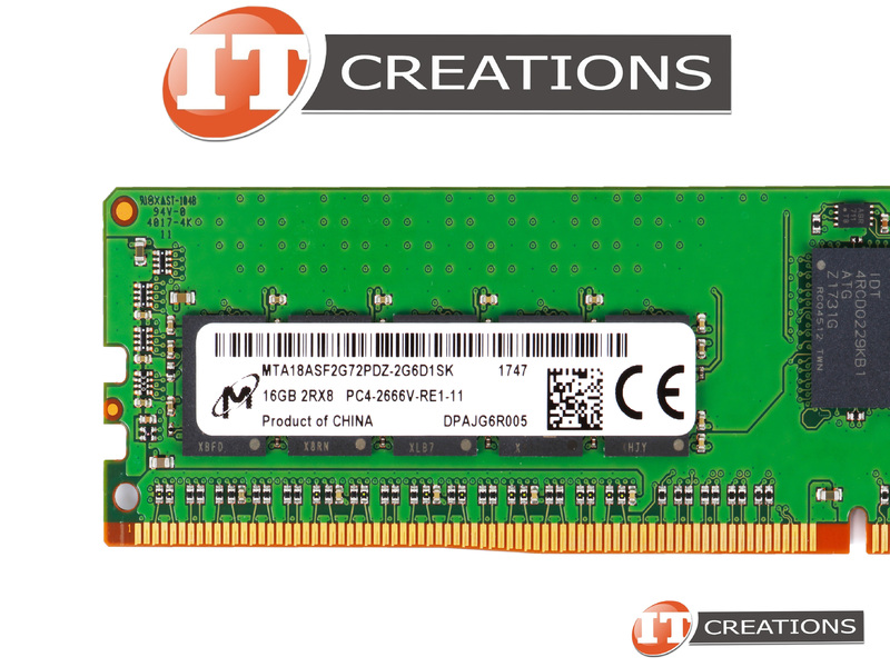 MTA18ASF2G72PDZ-2G6D1SK Micron 16GB PC4-21300r DDR4-2666v-R Registered ...