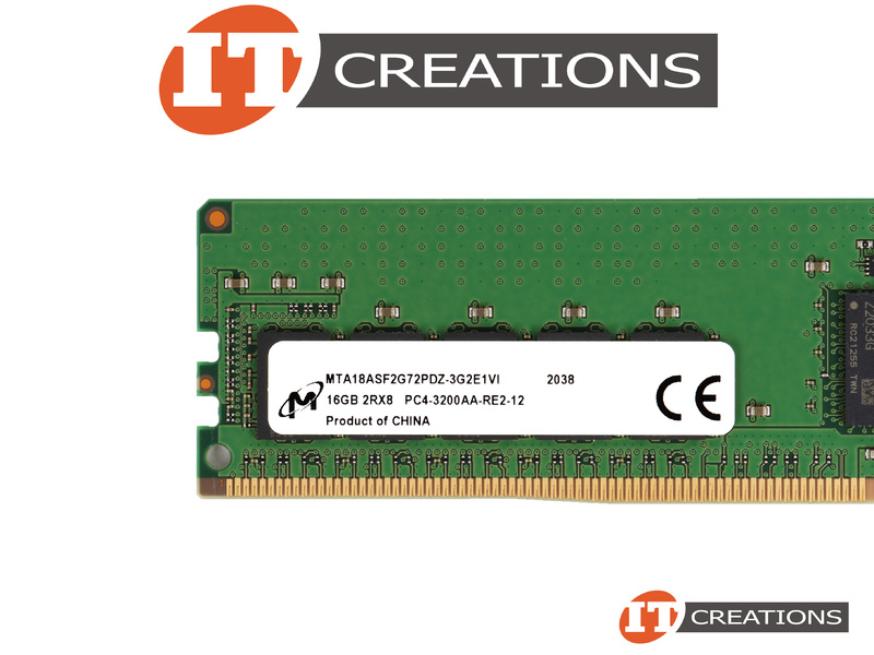 MTA18ASF2G72PDZ-3G2E1VI Micron 16GB PC4-25600 DDR4-3200aa-R Registered ...