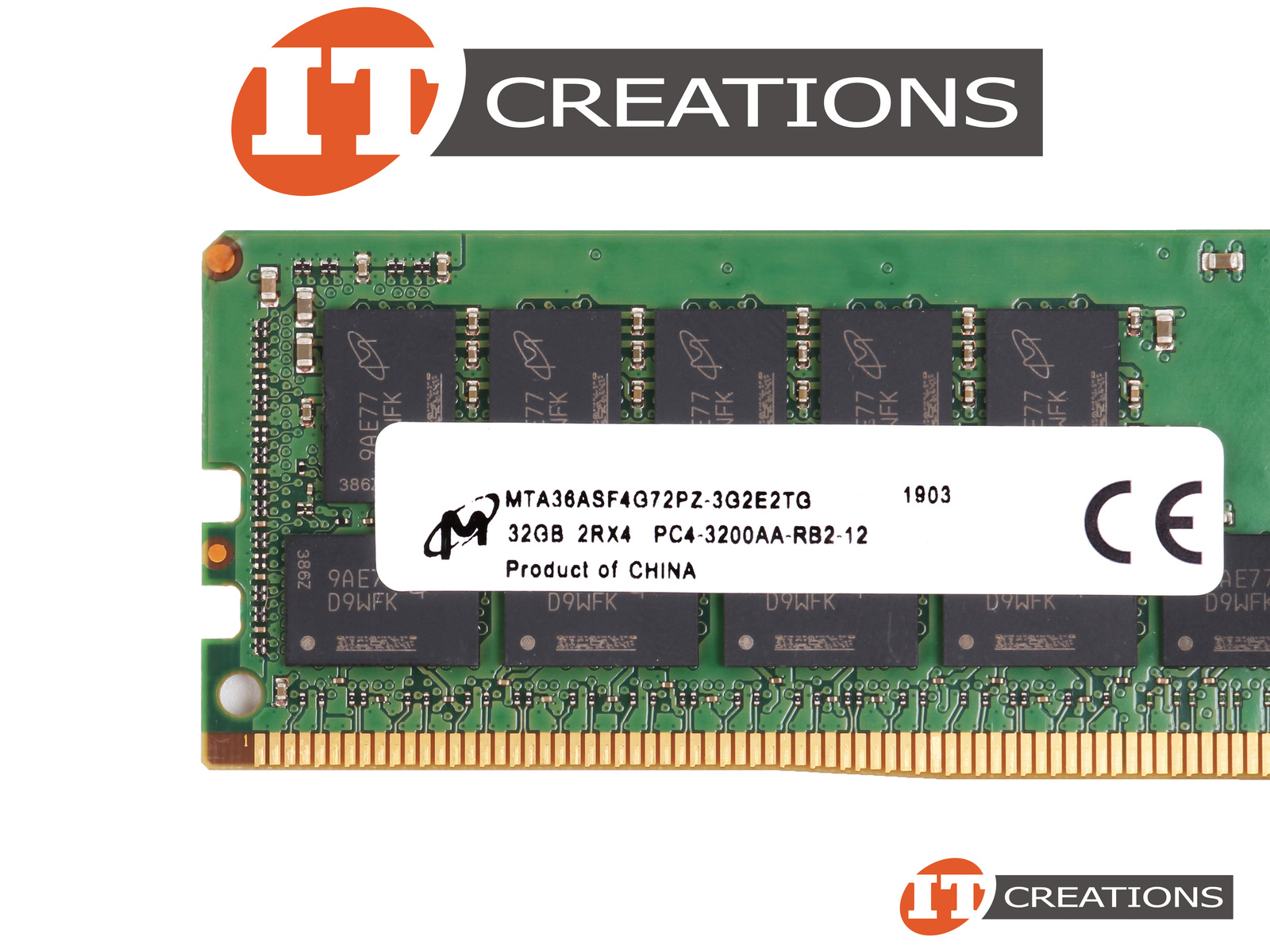 MTA36ASF4G72PZ-3G2E2TG CRUCIAL / MICRON 32GB PC4-25600 DDR4-3200AA-R ...