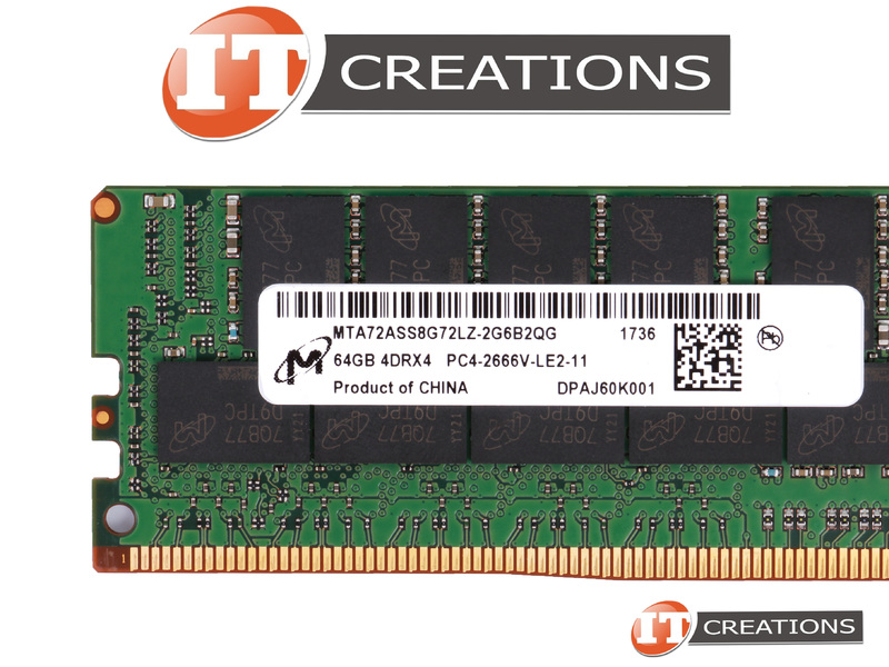 MTA72ASS8G72LZ-2G6B2QG Micron 64GB PC4-21300 DDR4-2666v-L Load Reduced ...