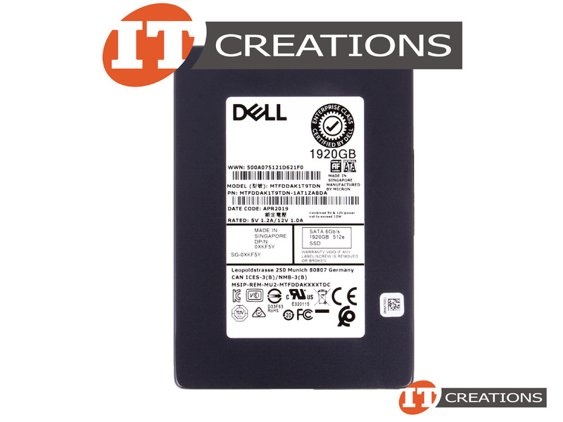 MTFDDAK1T9TDN-DELL - Refurbished - DELL / MICRON 1920GB TLC SATA III 2. ...