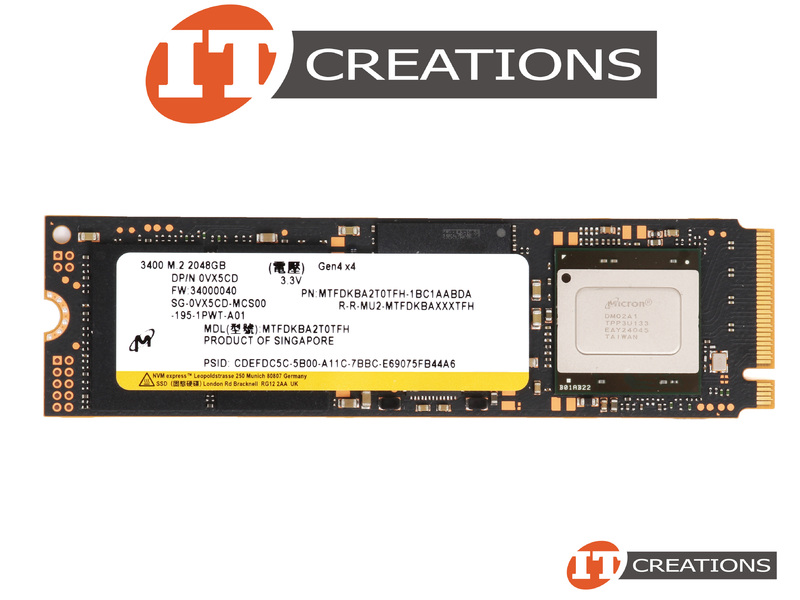 MTFDKBA2T0TFH-DELL - Refurbished - DELL / Micron 2048GB 176-Layer TLC ...