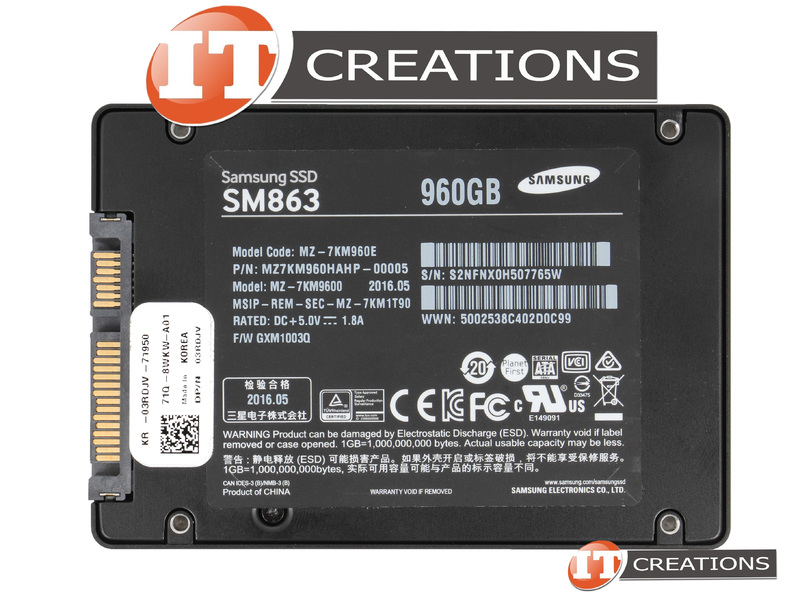 MZ-7KM960E-DELL - Used - DELL / Samsung 960GB MLC SATA III 2.5 Inch ...