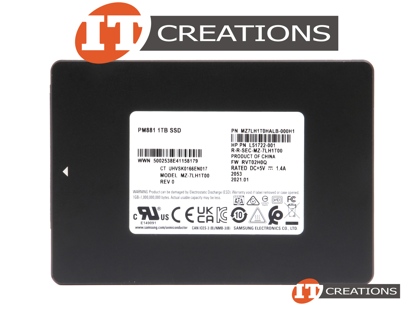 MZ-7LH1T00-HP - Refurbished - HP 1TB SATA III 2.5 Inch Small Form ...