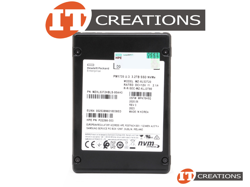 MZ-XL53T20-HP - Retail - HP / HPE 3.2TB V-Nand- PCIE Gen4 X4 NVME U.3 ...