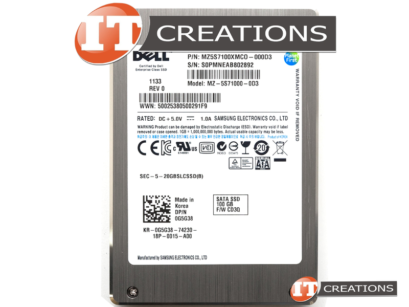 MZ5S7100XMC0-000D3-DELL - New Other - DELL / Samsung 100GB SLC SATA II ...