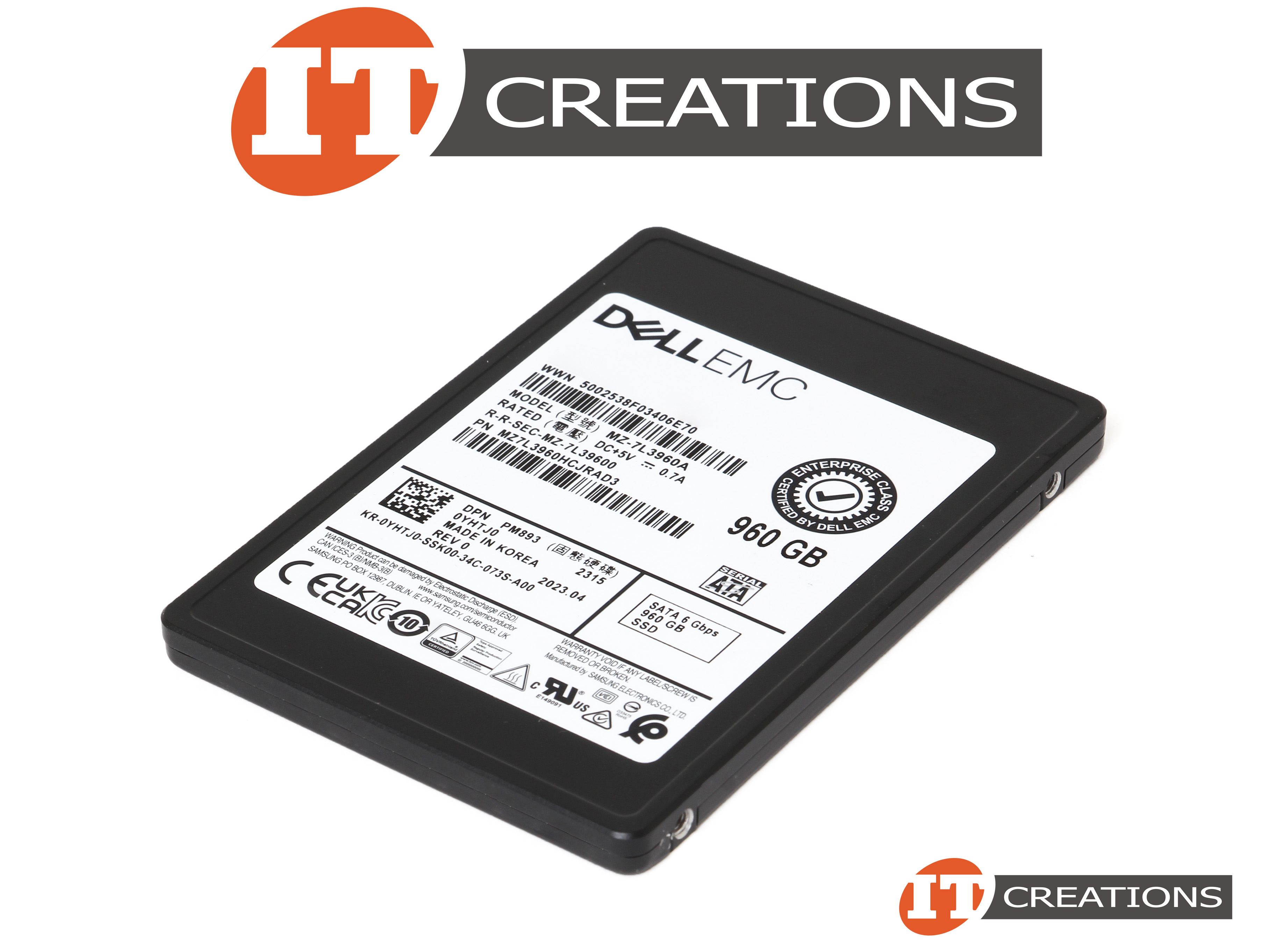 MZ7L3960HCJRAD3-DELL - Refurbished - DELL EMC / Samsung 960GB V-Nand ...