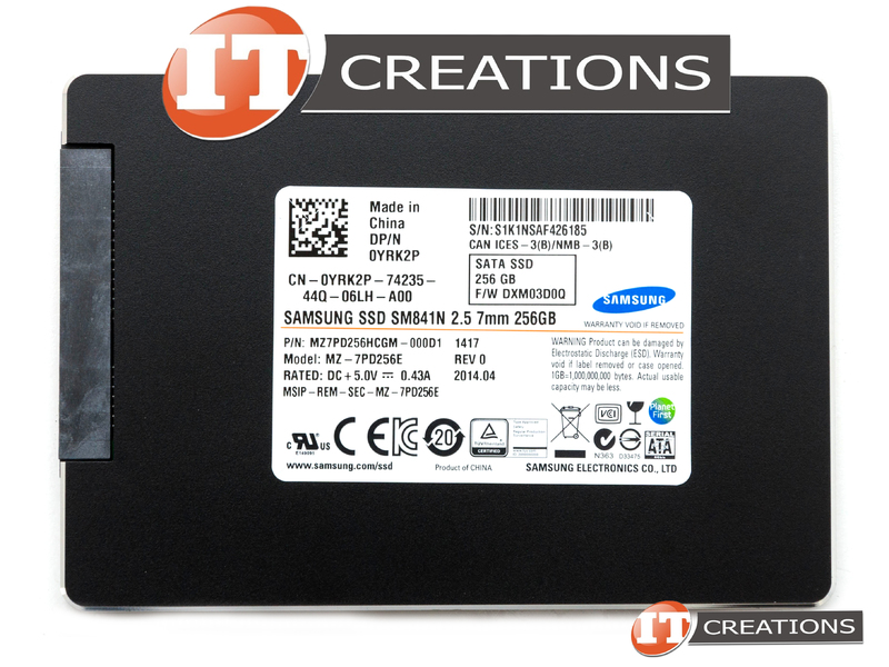 MZ7PD256HCGM-000D1-DELL - Refurbished - DELL / SAMSUNG 256GB SATA III 2 ...