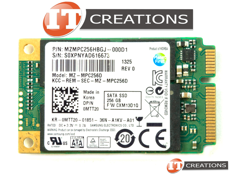 MZMPC256HBGJ-000D1-DELL DELL / Samsung 256GB Msata PCI-E Mini SATA III ...