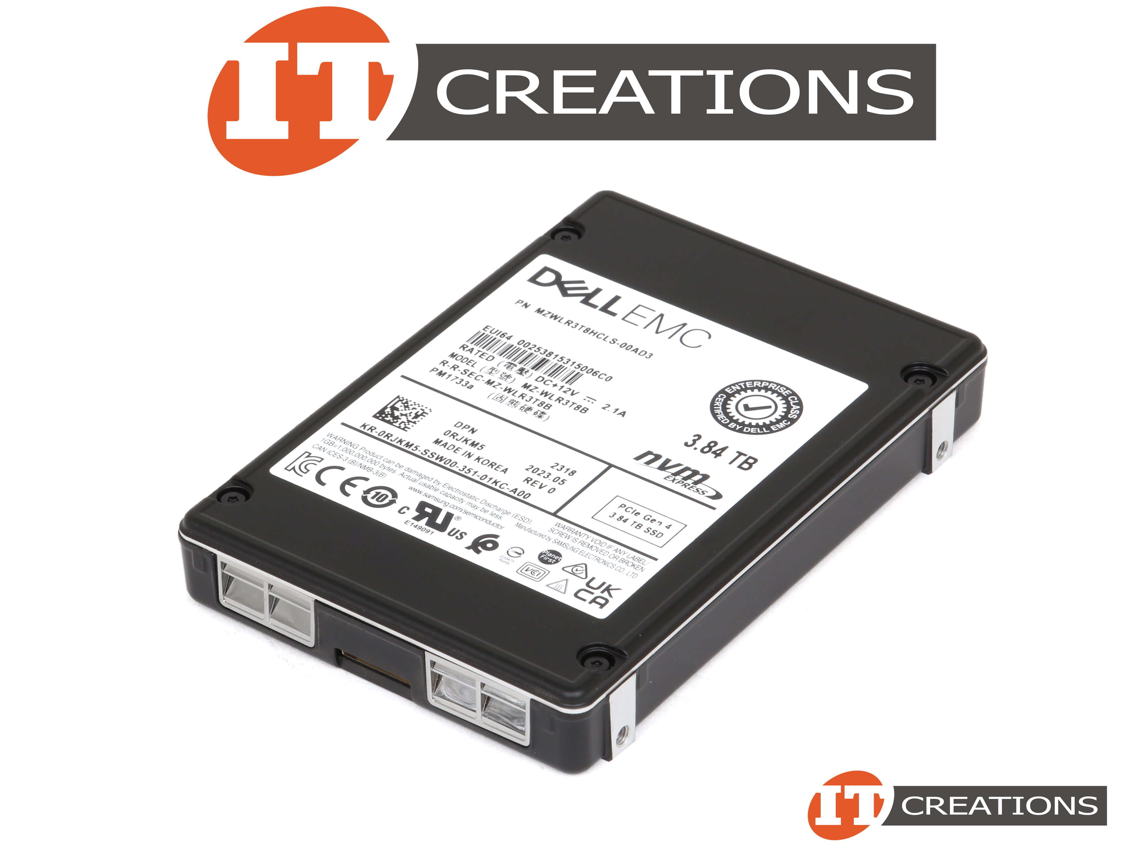 MZWLR3T8HCLS-00AD3-DELL - New Other - DELL EMC / Samsung 3.84TB MLC ...