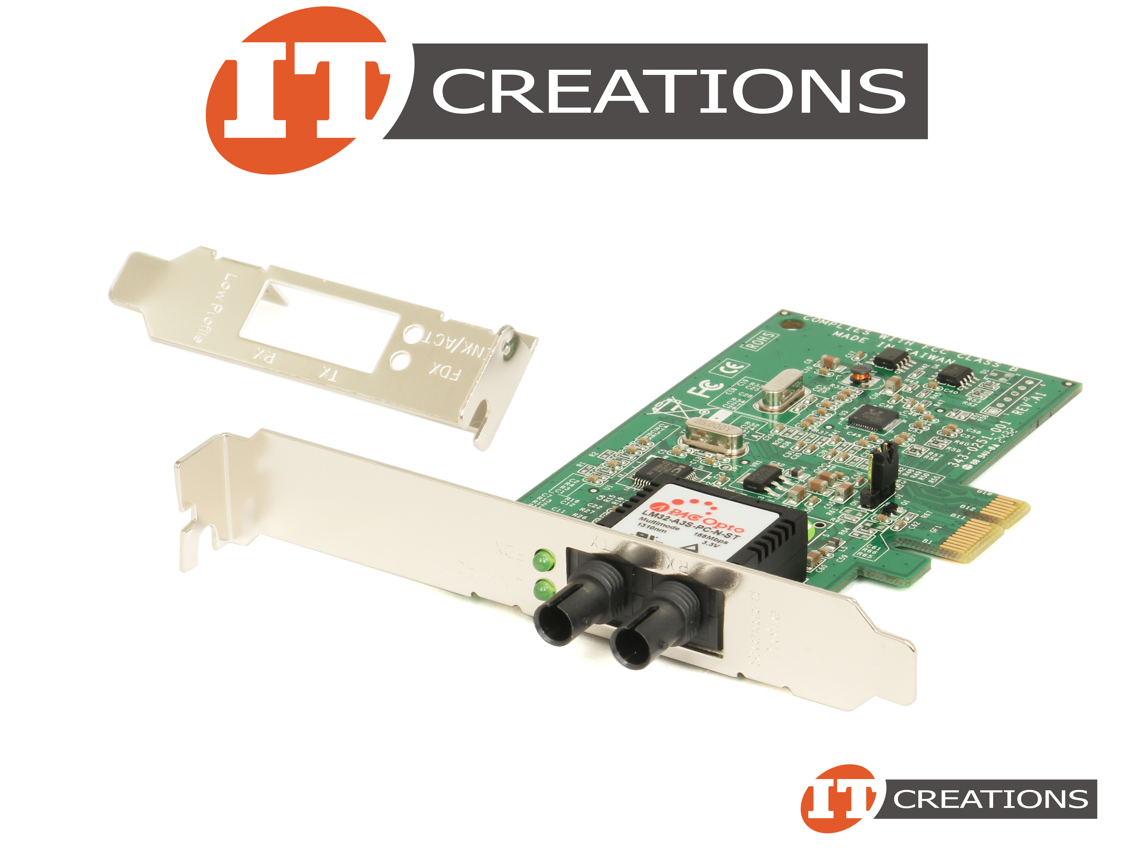 N-FXE-ST-02B-NEW - New - Lantronix 100base-FX 1300nm MM ST PCI-E X1 ...