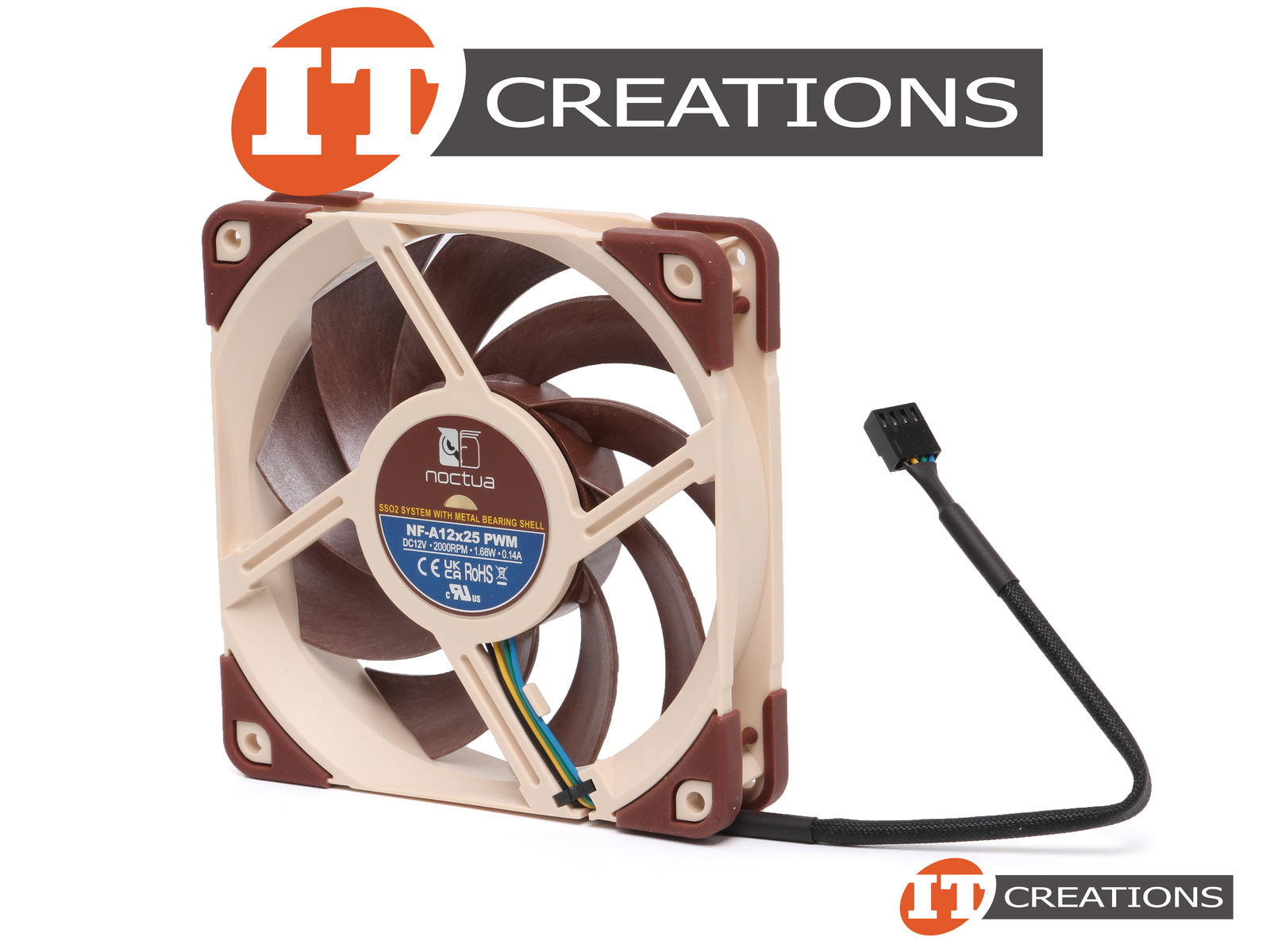NF-A12X25-PWM-NEW - New - Noctua NF-A12x25 PWM Premium FAN 4 PIN 120mm ...