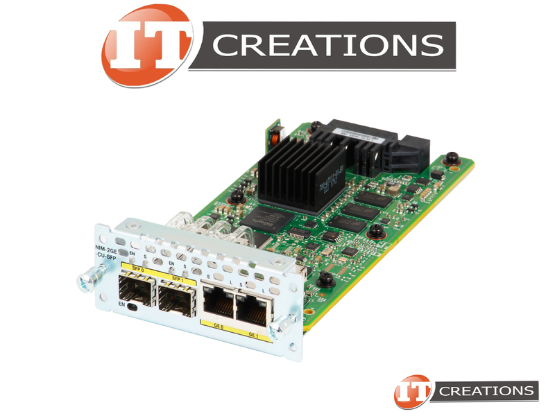 NIM-2GE-CU-SFP Cisco 2 Port Gigabit Ethernet Dual Mode GE / SFP WAN ...