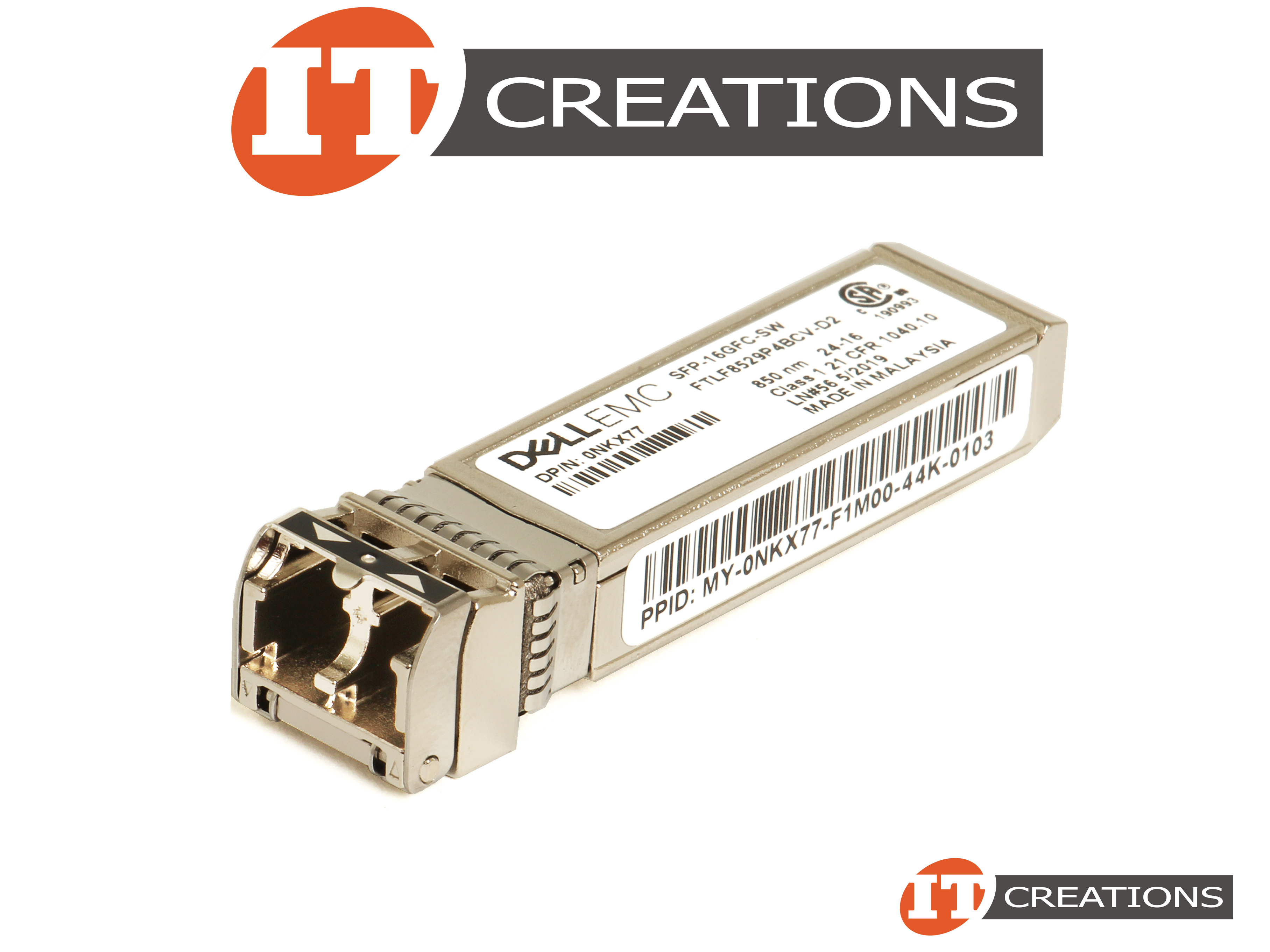 NKX77 DELL EMC 16gfc 850nm SW LC Sfp+ Transceiver Finisar Based 16gb/s ...