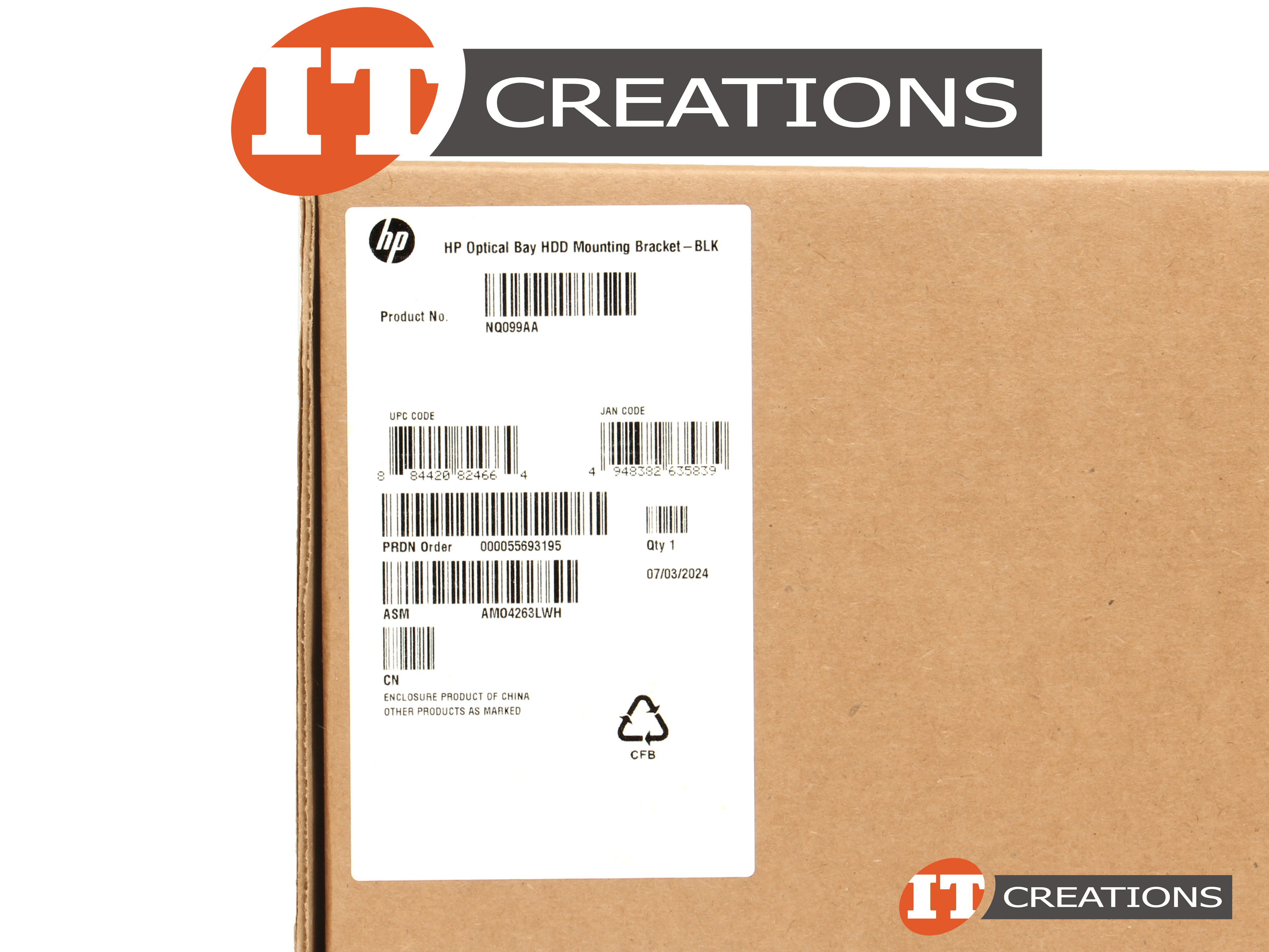 NQ099AA-RETAIL - Retail - HP Optional Media BAY Hard Drive Cage 3.5 ...