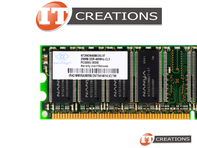 NT256D64S88C0G-5T Nanya 256MB PC-3200u DDR-400 Unbuffered NON Eccc CL3 ...