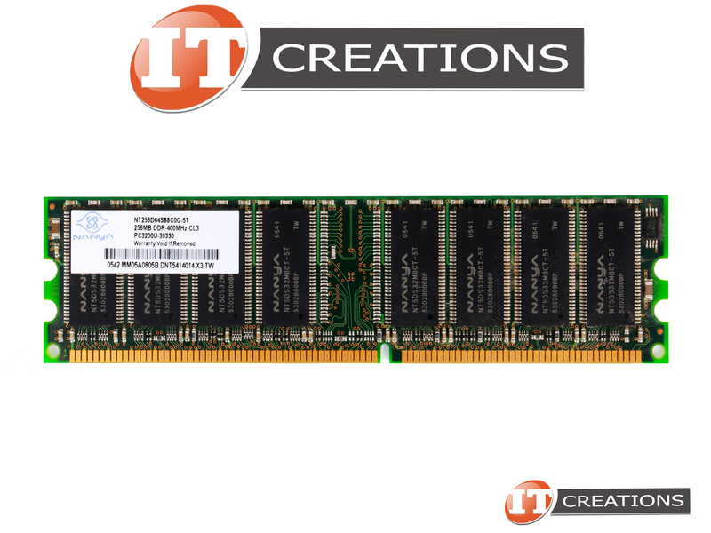 NT256D64S88C0G-5T Nanya 256MB PC-3200u DDR-400 Unbuffered NON Eccc CL3 ...