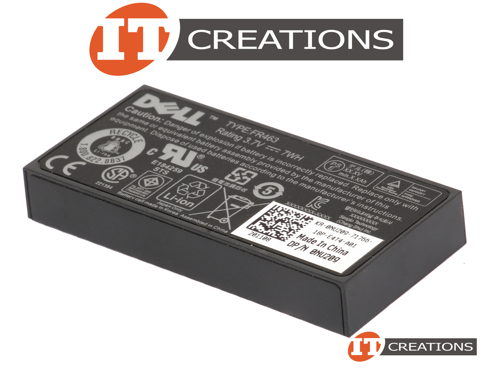 NU209 - Refurbished - DELL Battery For DELL Perc H700 / 5/I 6/I Controller