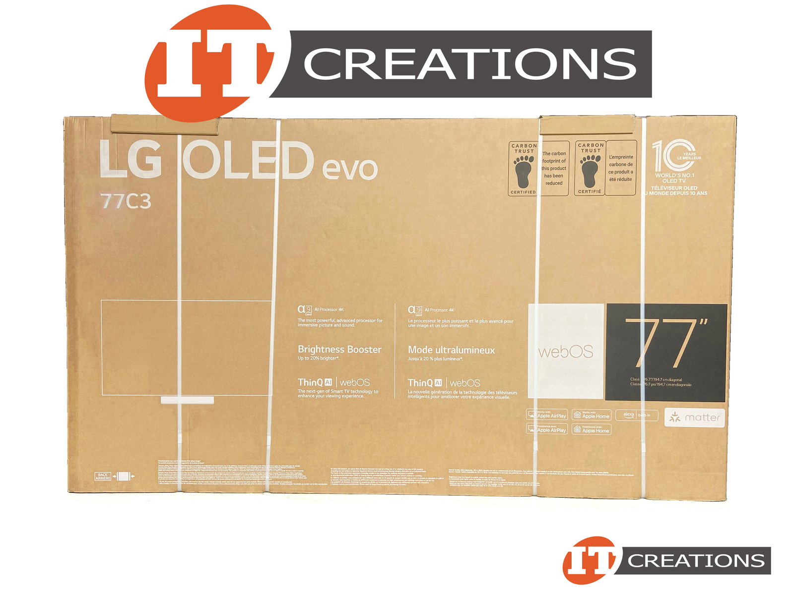 OLED77C3PUA-RETAIL - Retail - LG C3 77 INCH EVO OLED 4K UHD SMART TV ...