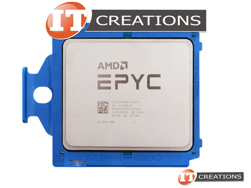 P00651-001 HP CPU AMD EPYC 32 Core Processor 7501 2.00GHZ 64MB L3 Cache TDP 170w SP3 Socket For ...