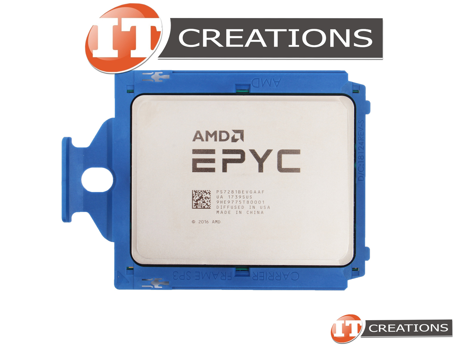 P00657-001 HP CPU AMD EPYC 16 Core Processor 7281 2.1GHZ 32MB L3 Cache ...