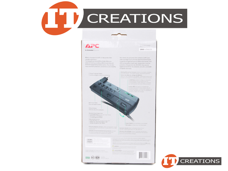 P11U2-RETAIL - Retail - APC PERFORMANCE SURGEARREST 11 OUTLETS WITH X2 ...