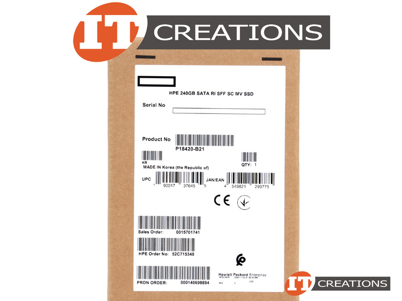 P18481-001-RETAIL - Retail - HP / HPE 240GB SATA III 2.5 INCH SMALL ...