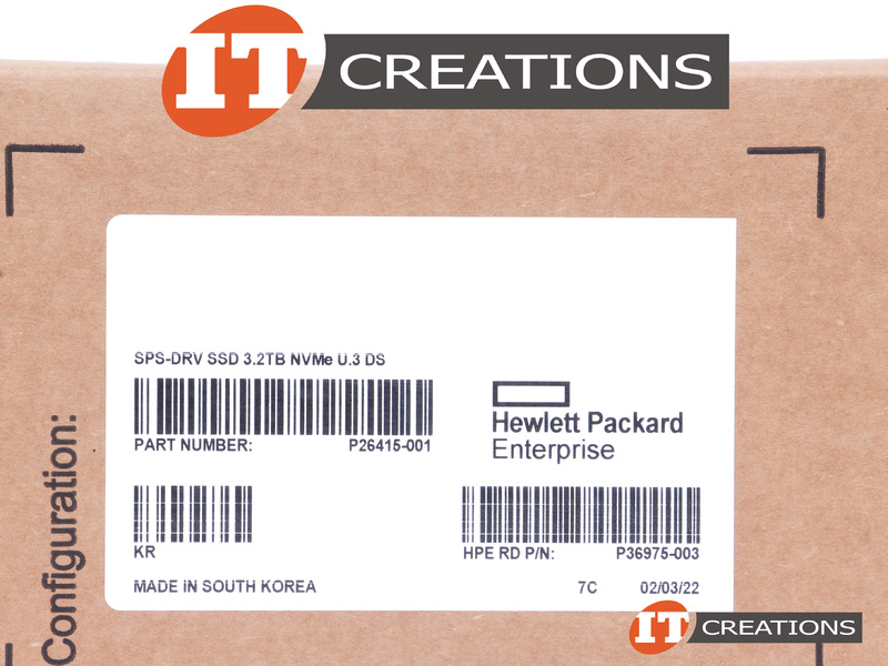 P22270-B21-RETAIL - Retail - HP / HPE 3.2TB V-Nand PCIE Gen4 X4 NVME U ...