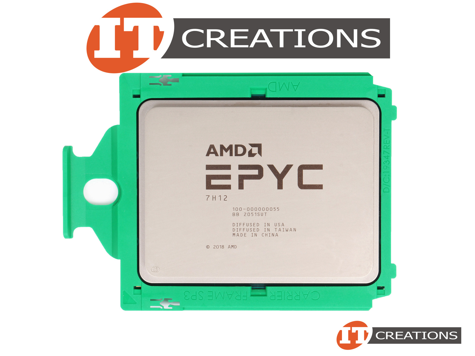 P27108-001 HP CPU AMD EPYC 64 Core Processor 7h12 2.6GHZ Base / 3.3GHZ MAX 256MB L3 Cache TDP ...