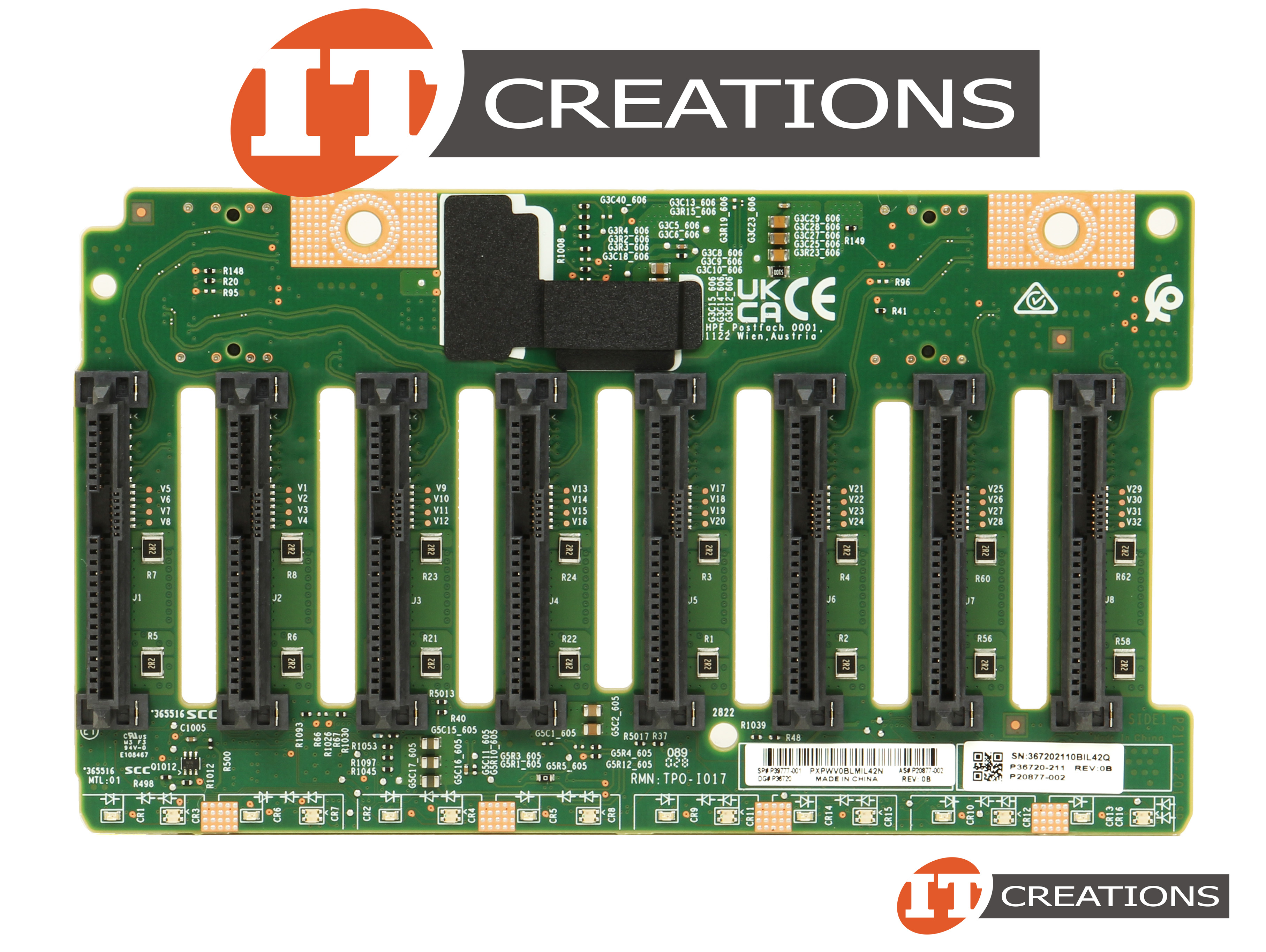 P39777-001 HP SAS / SATA Hard Drive Backplane 2.5 Inch SFF 8 BAY For ...