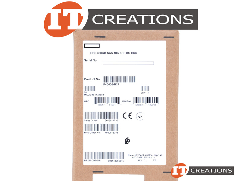 P40785-001-RETAIL - Retail - HP / HPE 300GB 10K RPM SAS III 2.5 Inch ...
