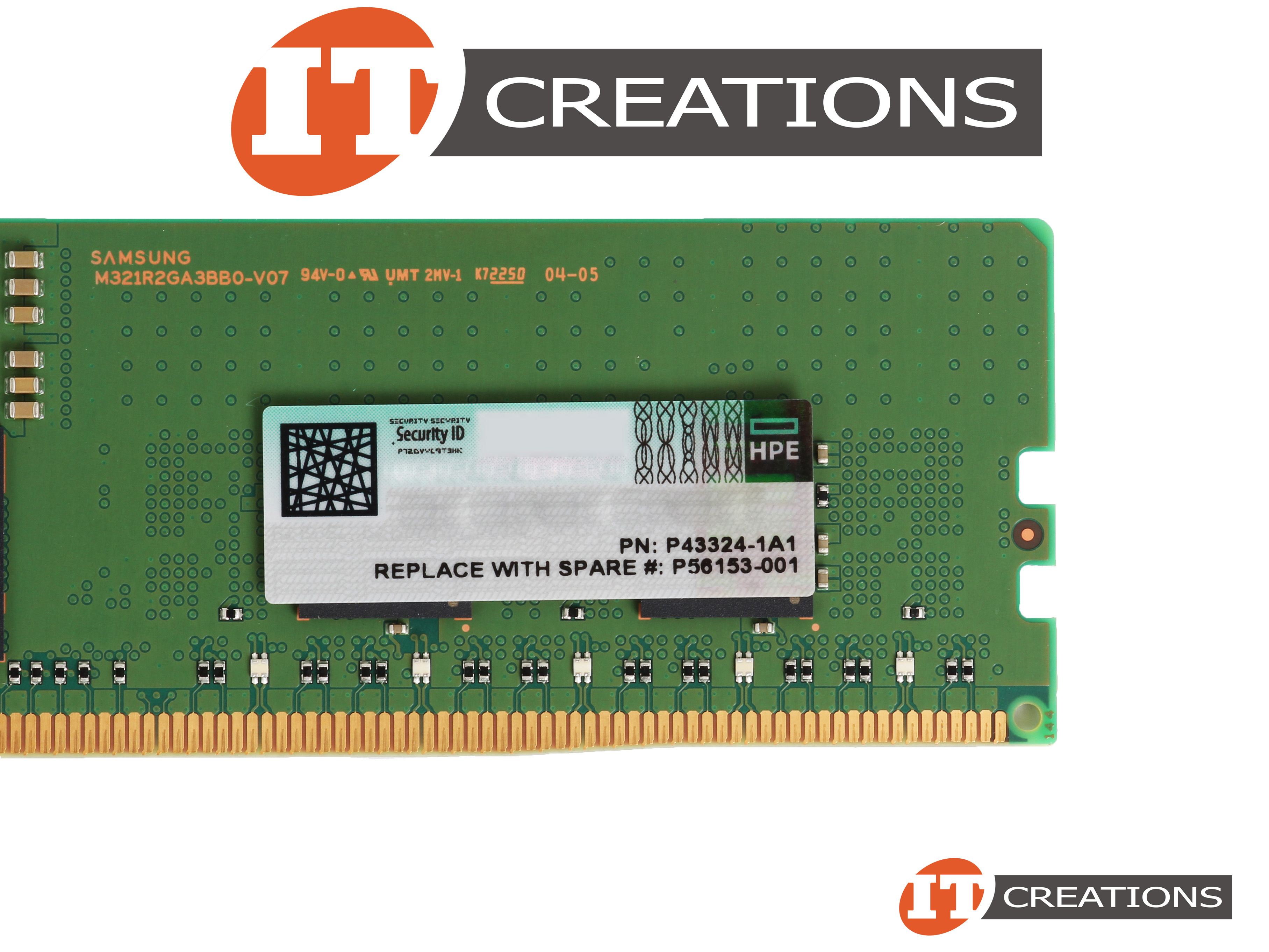 P43324-1A1 HP 64GB PC5-38400 Ddr5-4800b-R Registered ECC / EC8 1rx8 ...