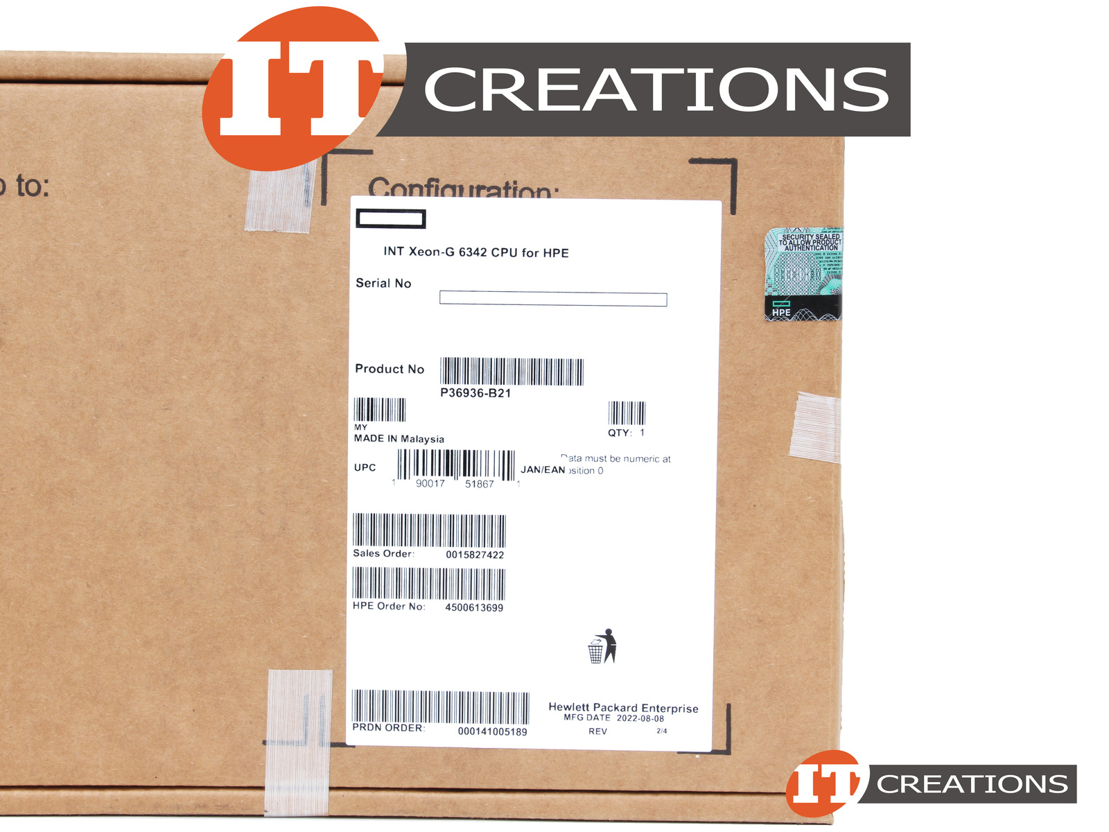 P44439-001-RETAIL - Retail - HP CPU Intel Xeon Gold 24 Core Processor ...