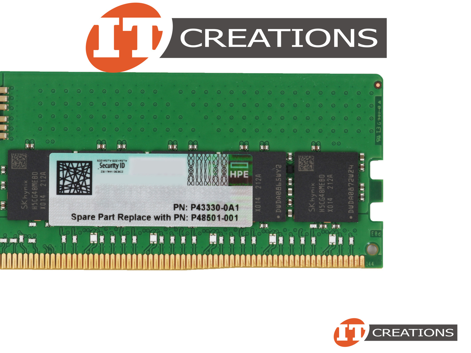 P48501-001 HP / HPE 32GB PC5-38400b-R Ddr5-4800b-R Registered ECC / EC8 ...