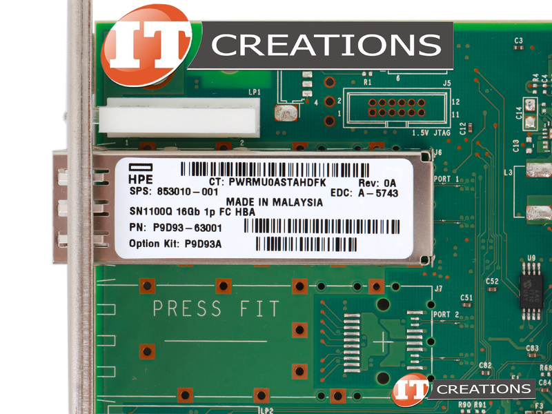 P9D93A-HIGH P HP / HPE Sn1100q HBA 16gfc Single Port Sfp+ PCI-E 3.0 X8 ...