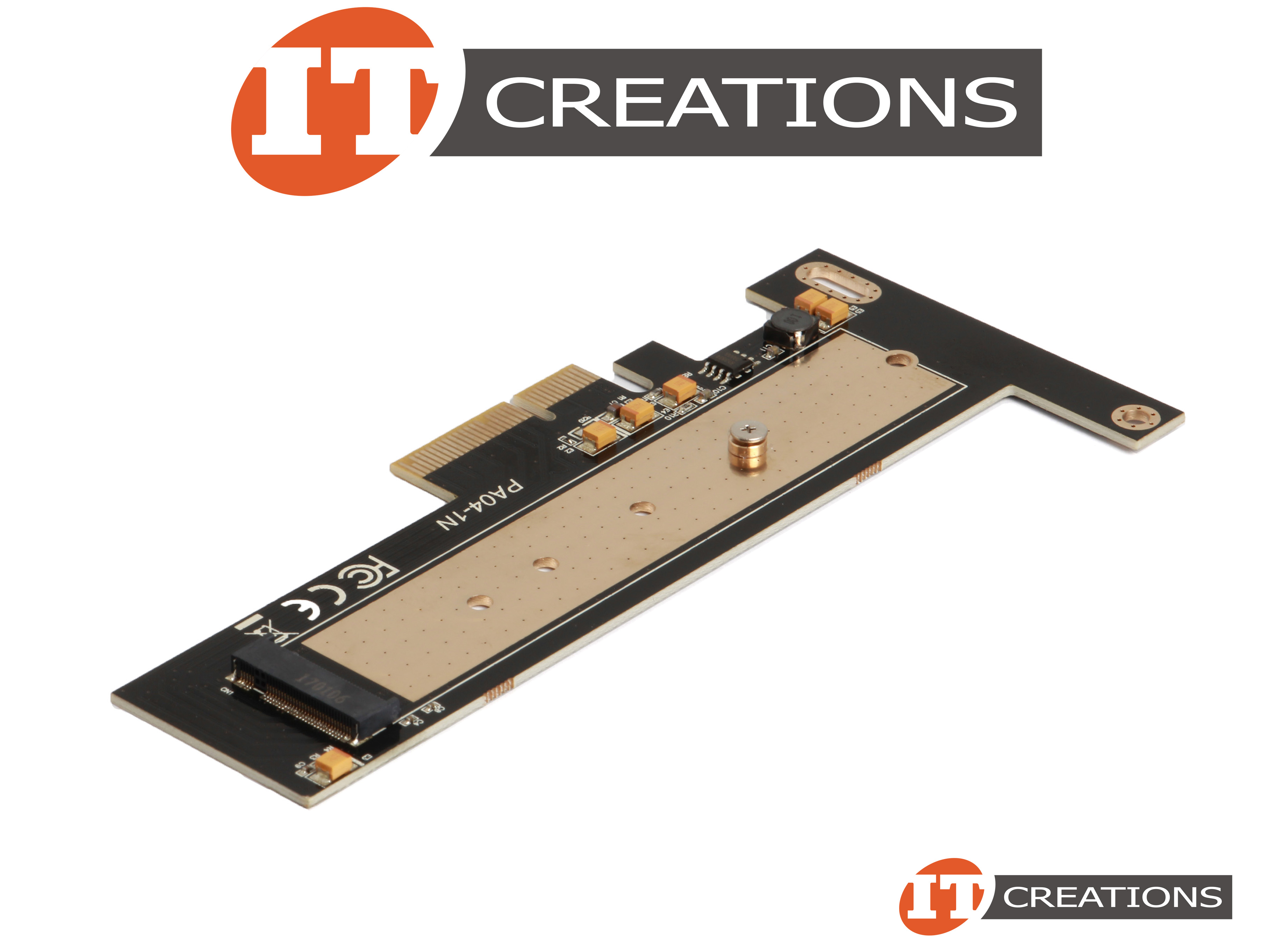 PA04-1N-NO BRACKET M.2 NVME / Ngff TO PCIE Card Adapter PCI-E X4 ( 1 ...