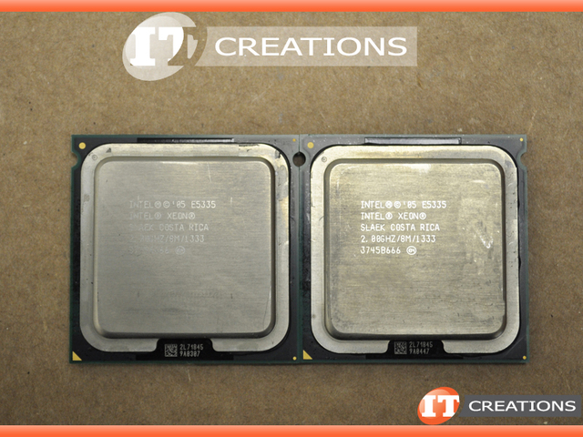 PAIR SLAEK Intel CPU Matching Pair Assembly HAS (2) E5335 Quad Core ...