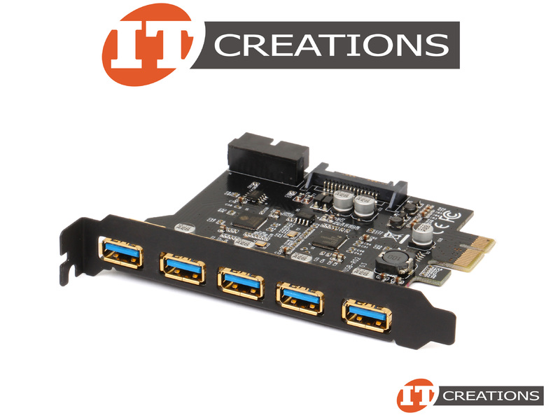 PCE7USB-R02 Xinys USB 3.0 Superspeed 5 Port PCI-E X1 Controller Card ...