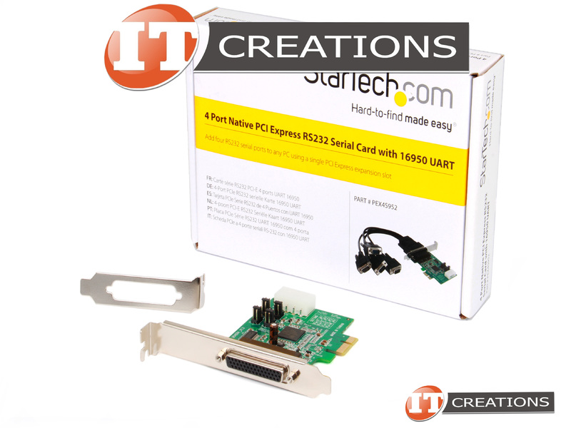 PEX4S952-NEW - New - Startech 4 Port Native PCI Express Rs232 Serial Card With 16950 Uart PCI-E X1